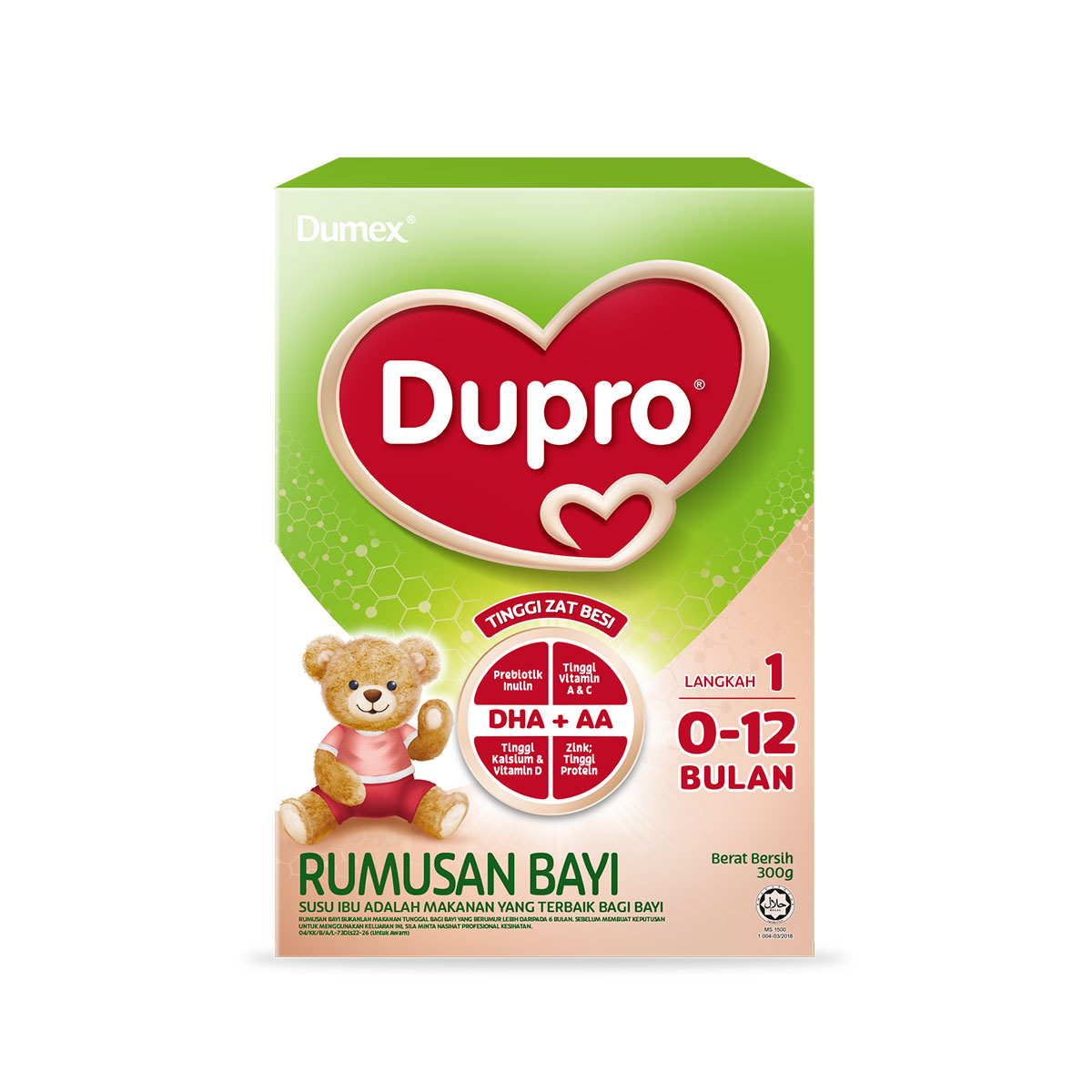 Dumex Dupro Step 1 Infant Milk Formula 0-12 months (300g) (Susu, Milk ...