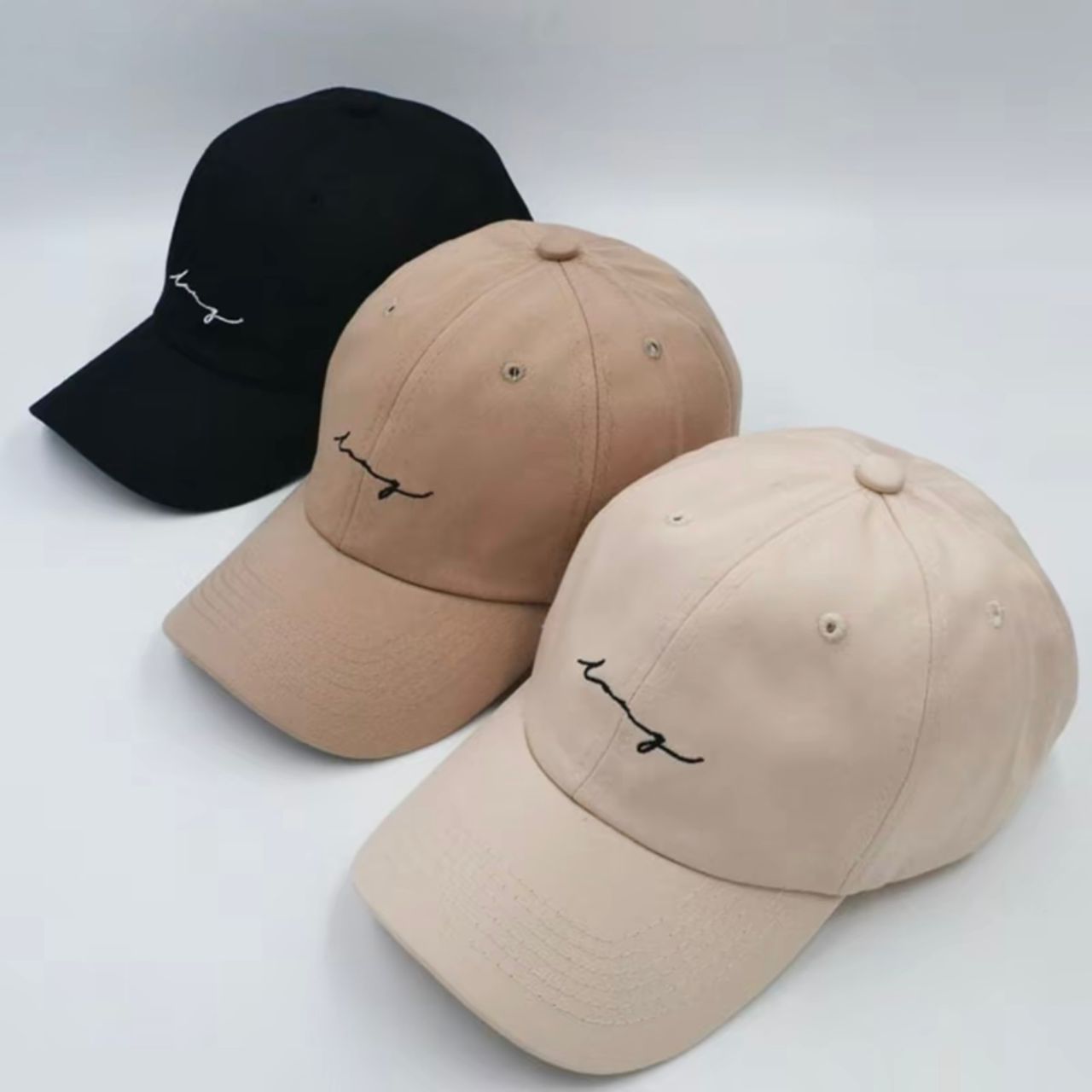 🔥Stok Sedia Ada🔥 Korean Topi Besbol Bersulam Corak Gelombang Fesyen Cap ...