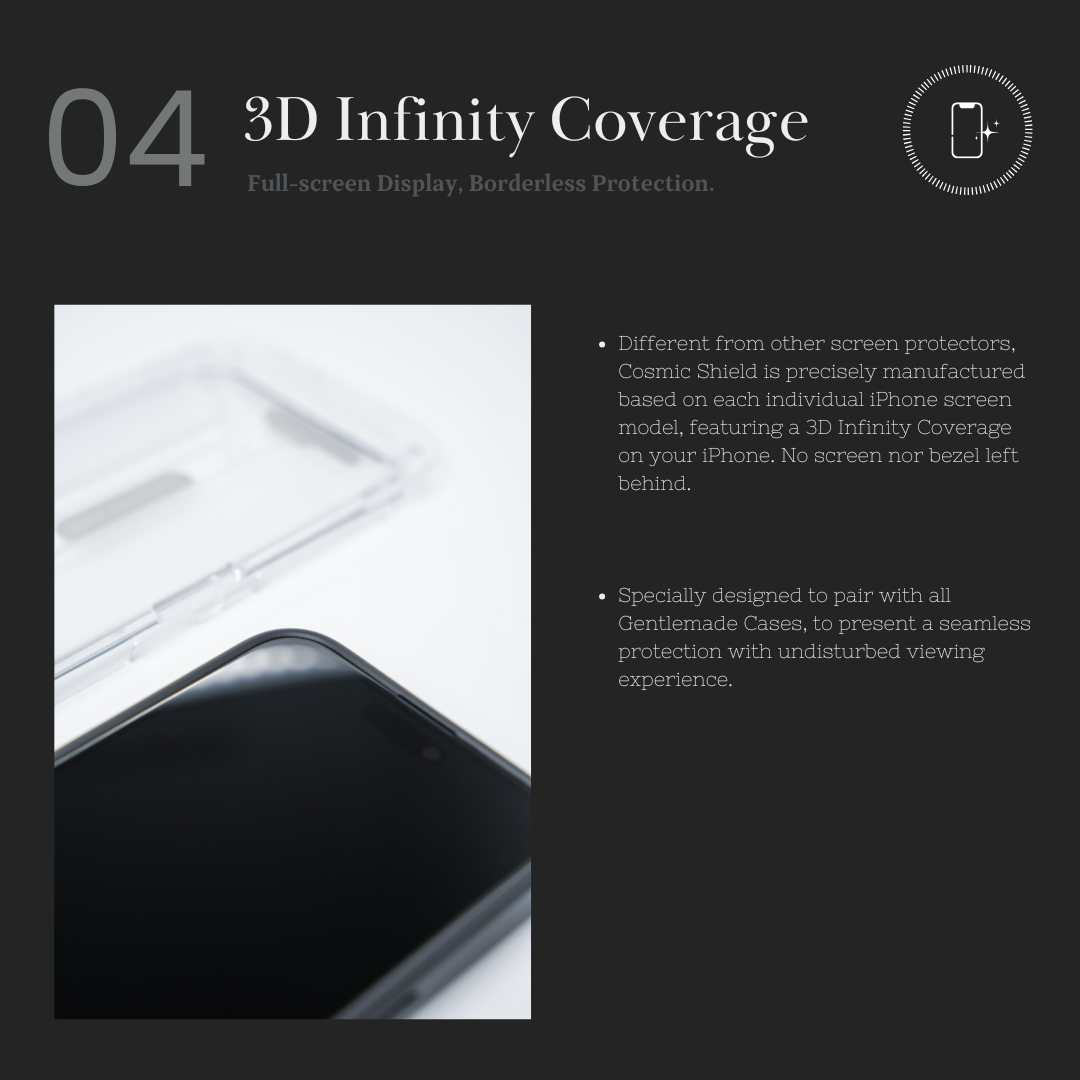 GENTLEMADE Cosmic Shield Toughened Tempered Glass Screen Protector for ...