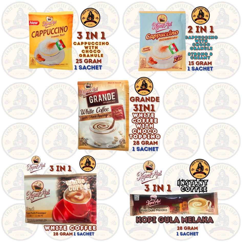 KOPI KAPAL API (LOOSE PACK/SACHET) INSTANT COFFEE - 3IN1 WHITE COFFEE ...