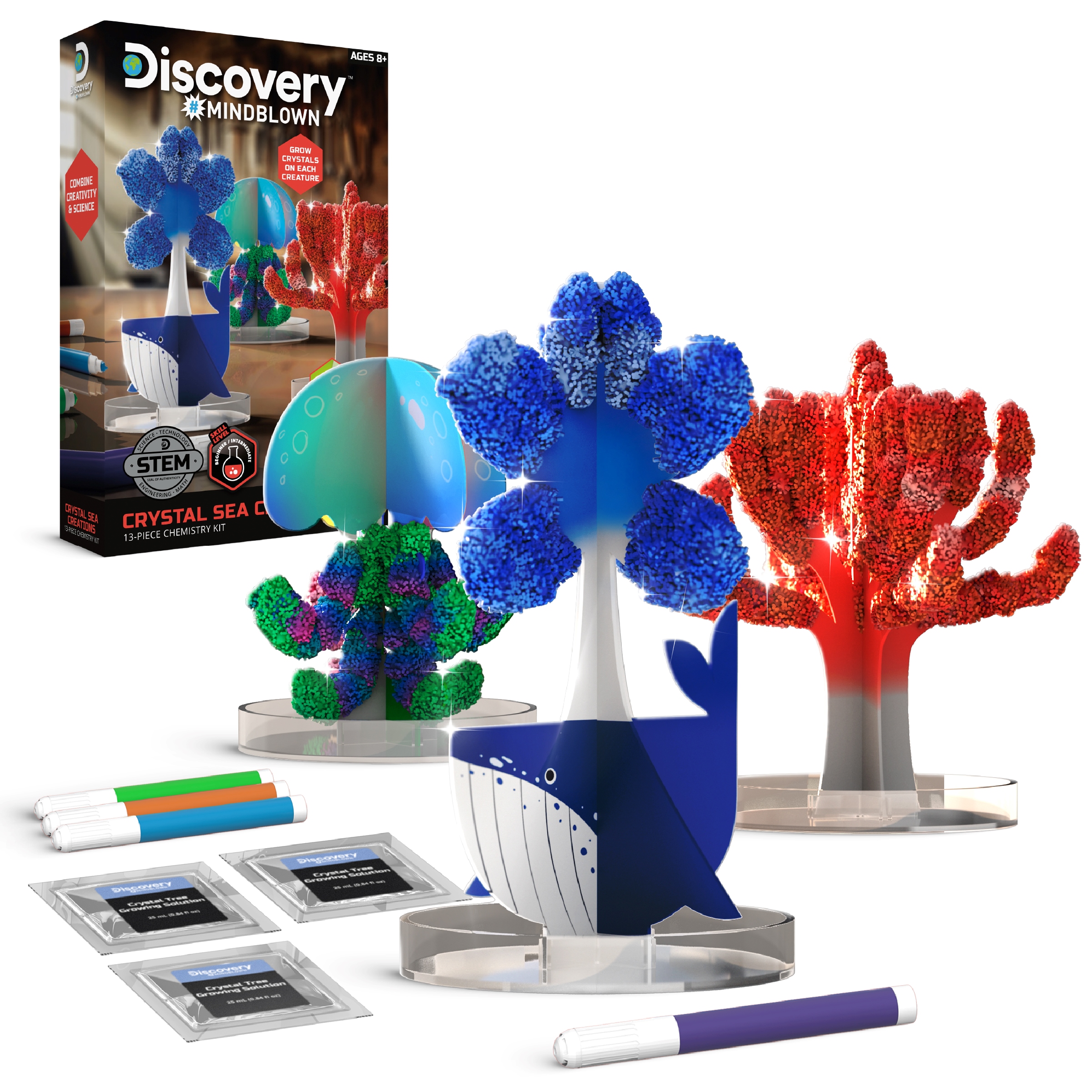 Discovery Mindblown DIY Crystal Grow Kit Sea Creations Educational ...