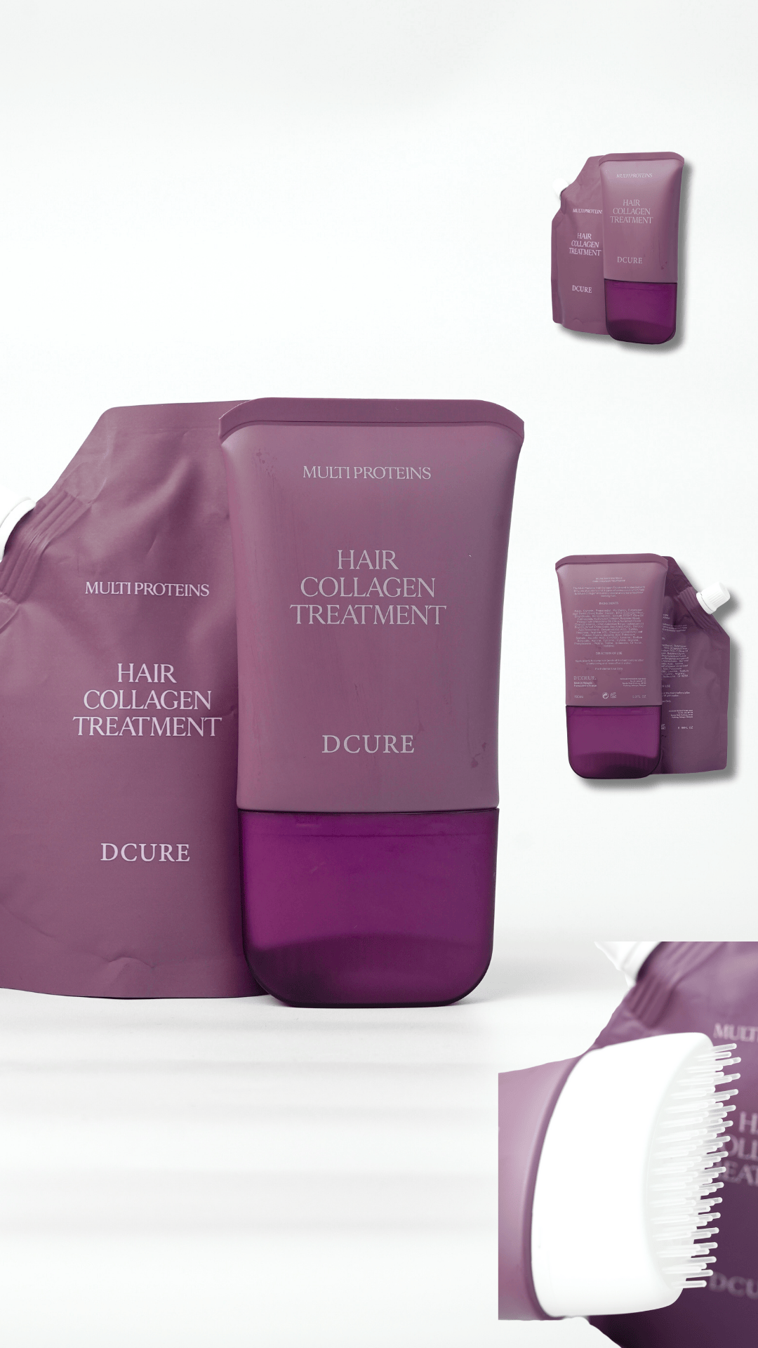 DCURE MULTI PROTEIN HAIR COLLAGEN TREATMENT - Strengthen, Nourish ...