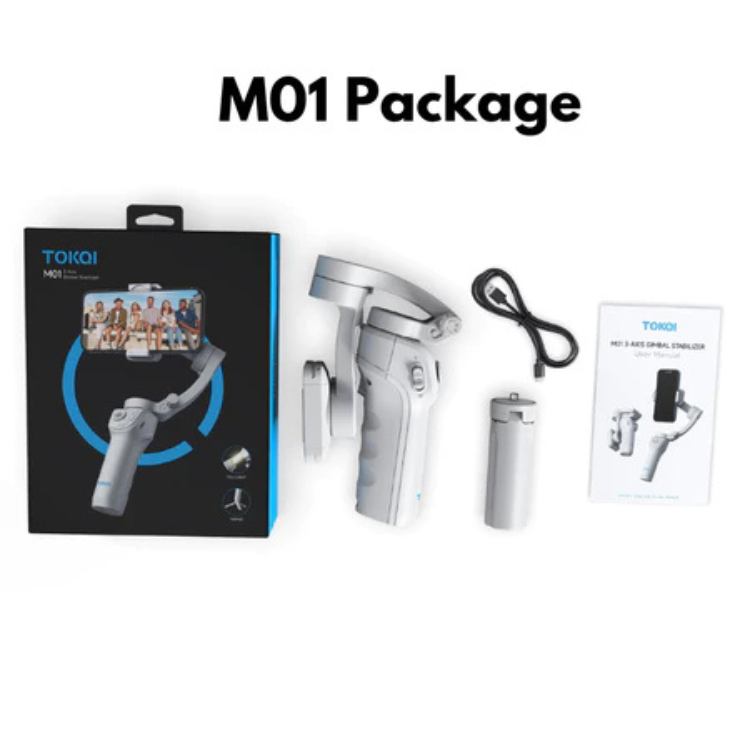 M01 Phone Gimbal Stabilizer Penstabil Gimbal Telefon 3-Axis Gimbal with ...