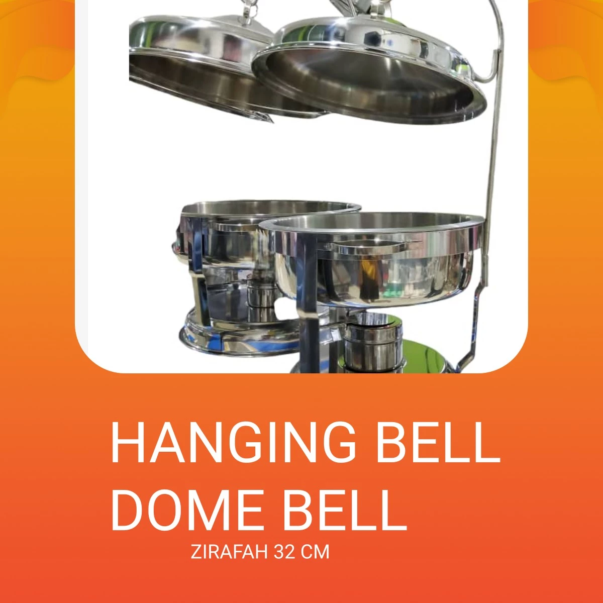 ZIRAFAH 32CM DOME BELL /CHAFING DISH /BUFFET TRAY /SET KENDURI | Shopee ...