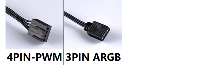 Snowman ARGB Hub ( 5V 3PIN ARGB + 4 Pin PWM ) PC Case CPU Fan ...