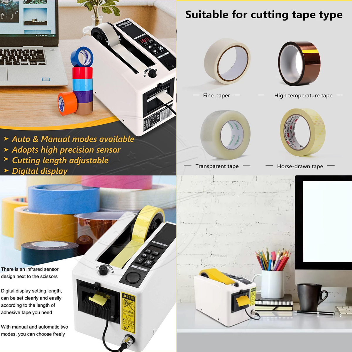 Tape dispenser M-1000 Automatic Packing Tape Dispenser Tape Adhesive ...