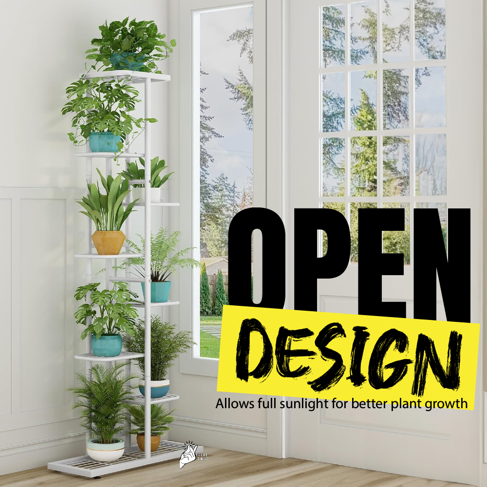 Rak Bunga Bertingkat Outdoor Flower Pot Plant Stand Flower Rack Rak ...