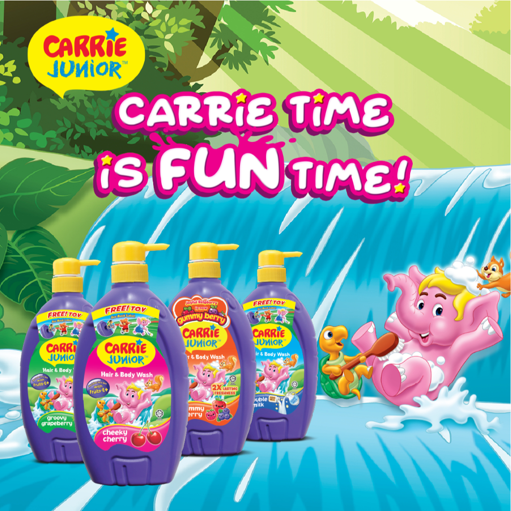 CARRIE JUNIOR Hair & Body Wash - Gummy Berry (700g) [New Toy] 2x ...