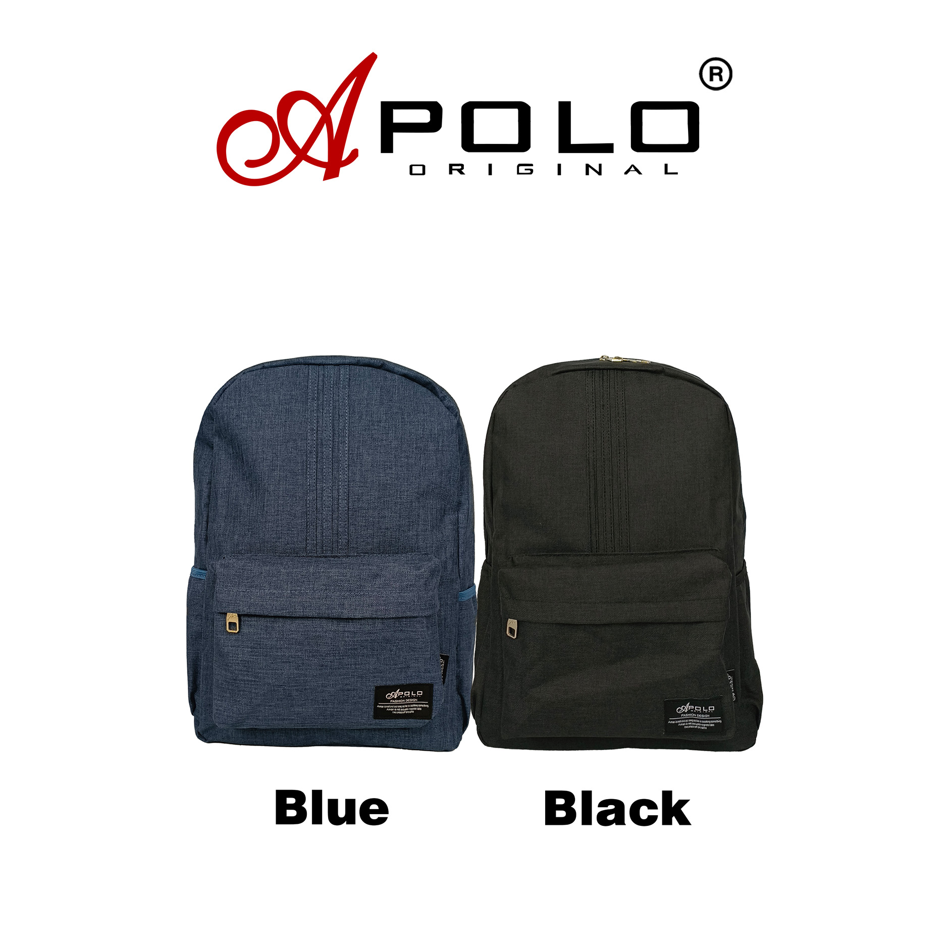 APOLO Fashion Backpack / Two Pocket Backpack / Backpack (Two Tone ...
