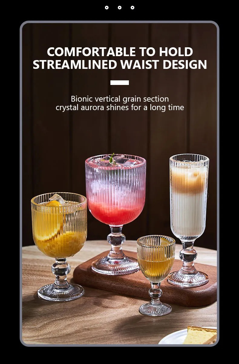 Ins Glass Cup Whiskey Glass Coffee Tea Origami Style Cup Clear Vintage ...