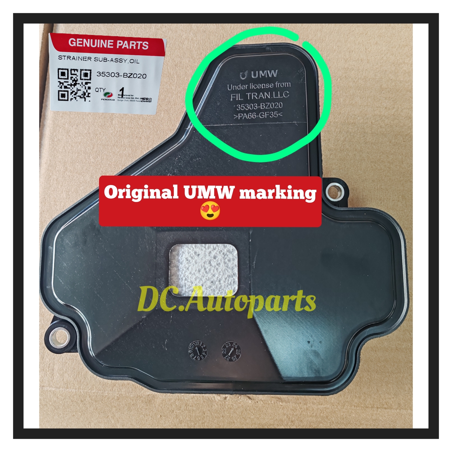 ORIGINAL PERODUA AUTO TRANSMISSION FILTER PERODUA ATIVA 1.0 TURBO ...