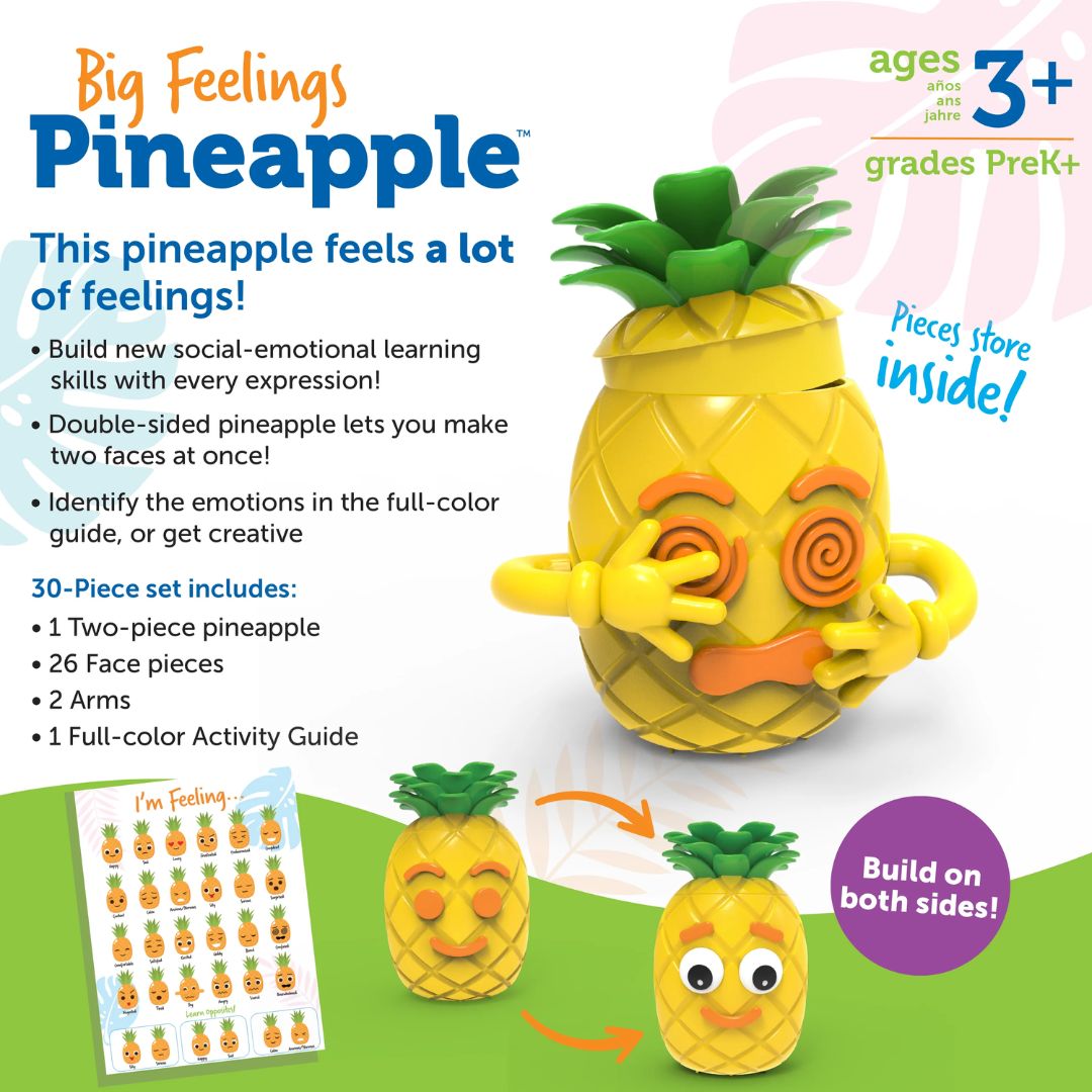 Learning Resources Big Feelings Pineapple- Age 3-7, Social Emotional ...