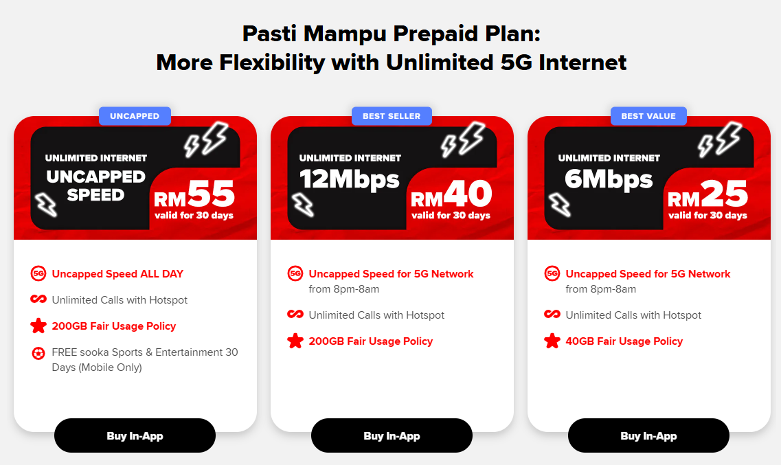 Hotlink Prepaid 5G Unlimited Sim Card Unlimited Internet Unlimited ...