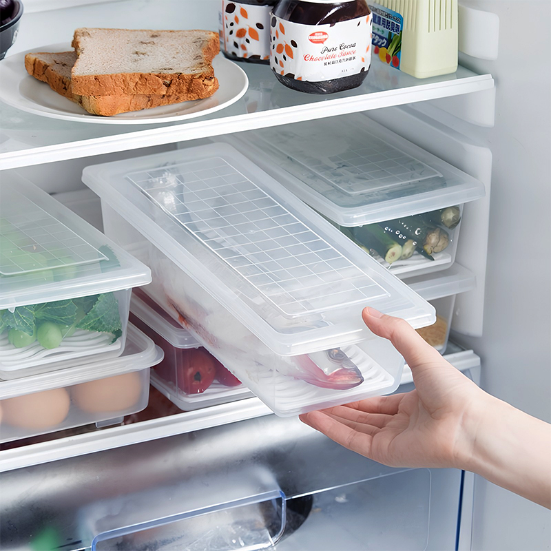 Fresh Storage Box 3-Layer Stackable Multi-Use Freezer Organizer Kitchen ...