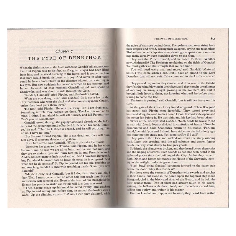 The lord of the ring 4 Books Set The Hobbit Book The fellowship of the ring/ The two towers/ The ...