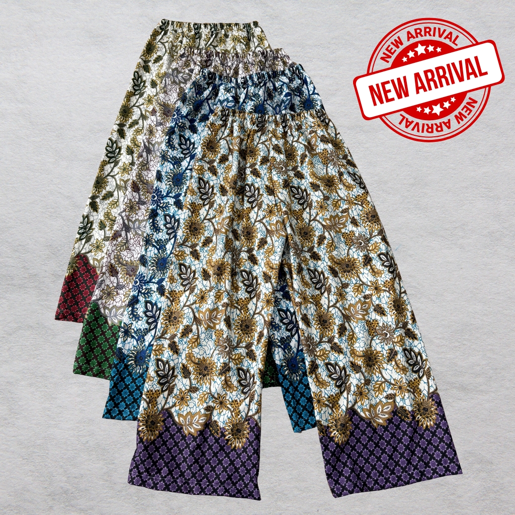 IVORY CLOTHING Flower Palazzo Long Pants / Seluar Batik Palazzo ...