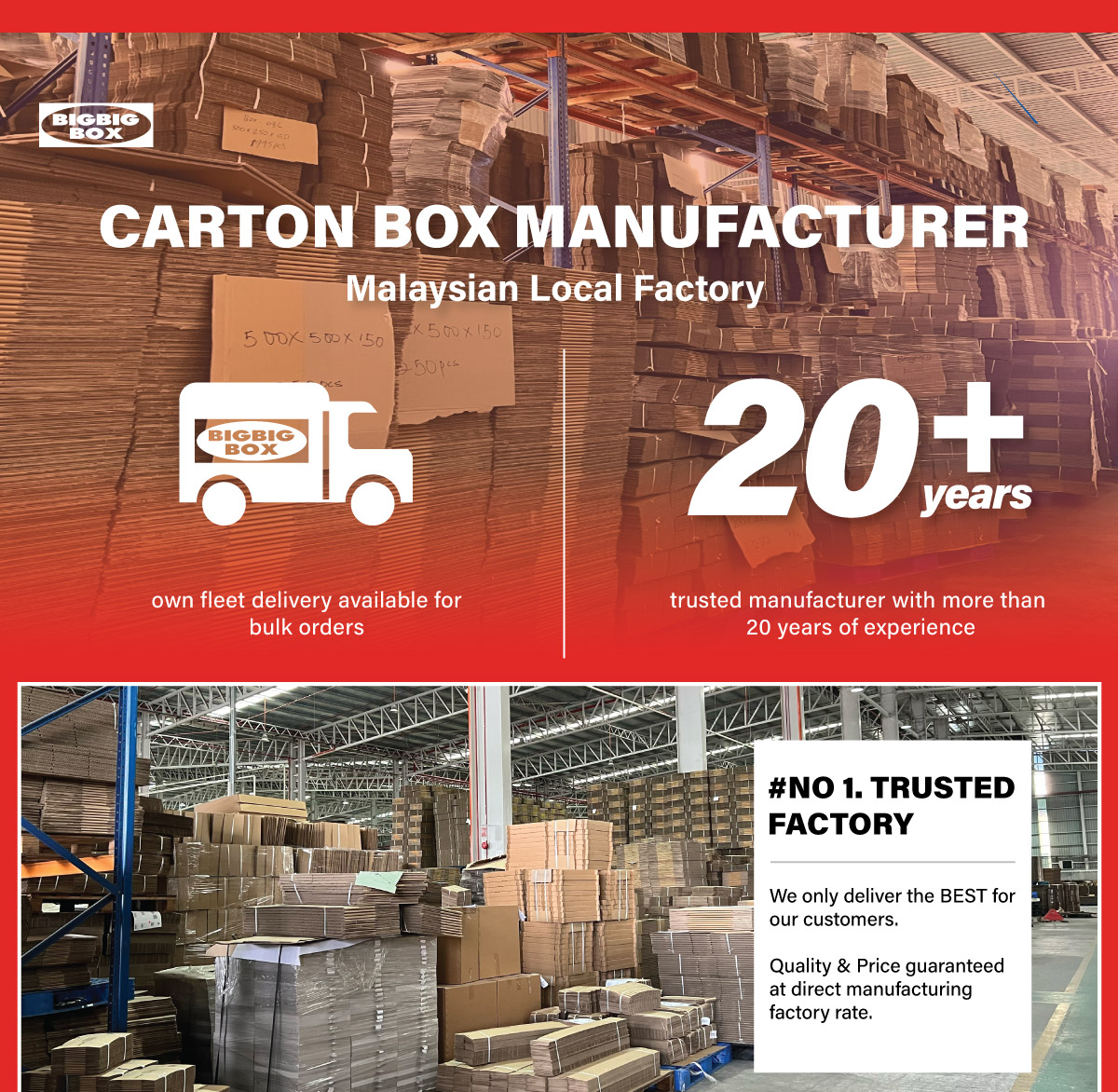 BigBigBox [50/100PCS BUNDLE] Kotak Besar / Kotak Packing / Packing Box ...