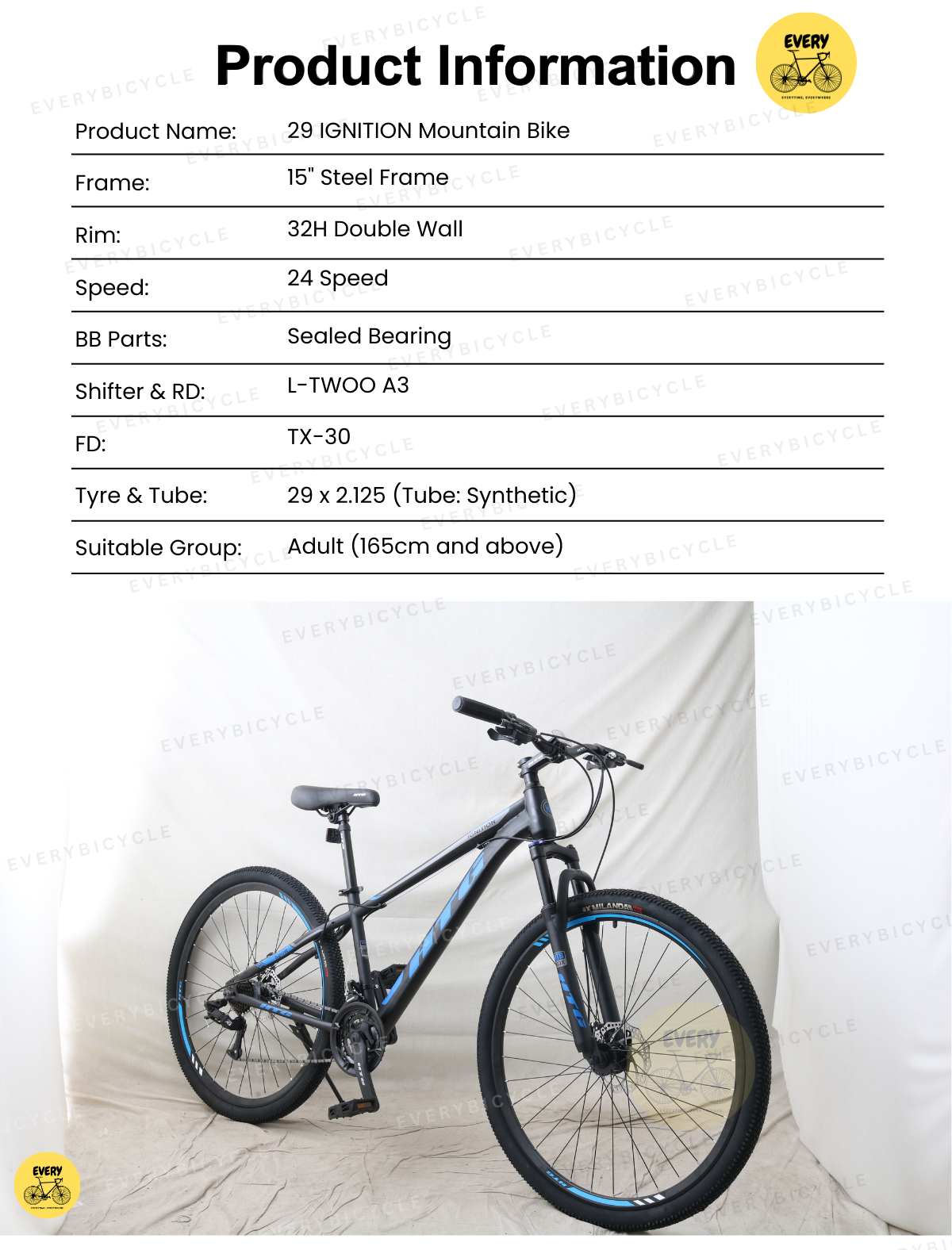 Mountain Bike 29 inch 24 Speed MTB L-TWOO A3 Shifter RD Mountain ...