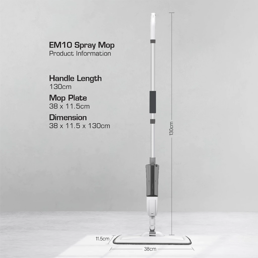 ELUXGO EM10 Lightweight Microfiber Spray Mop With Water Tank (400ml) | Shopee Malaysia