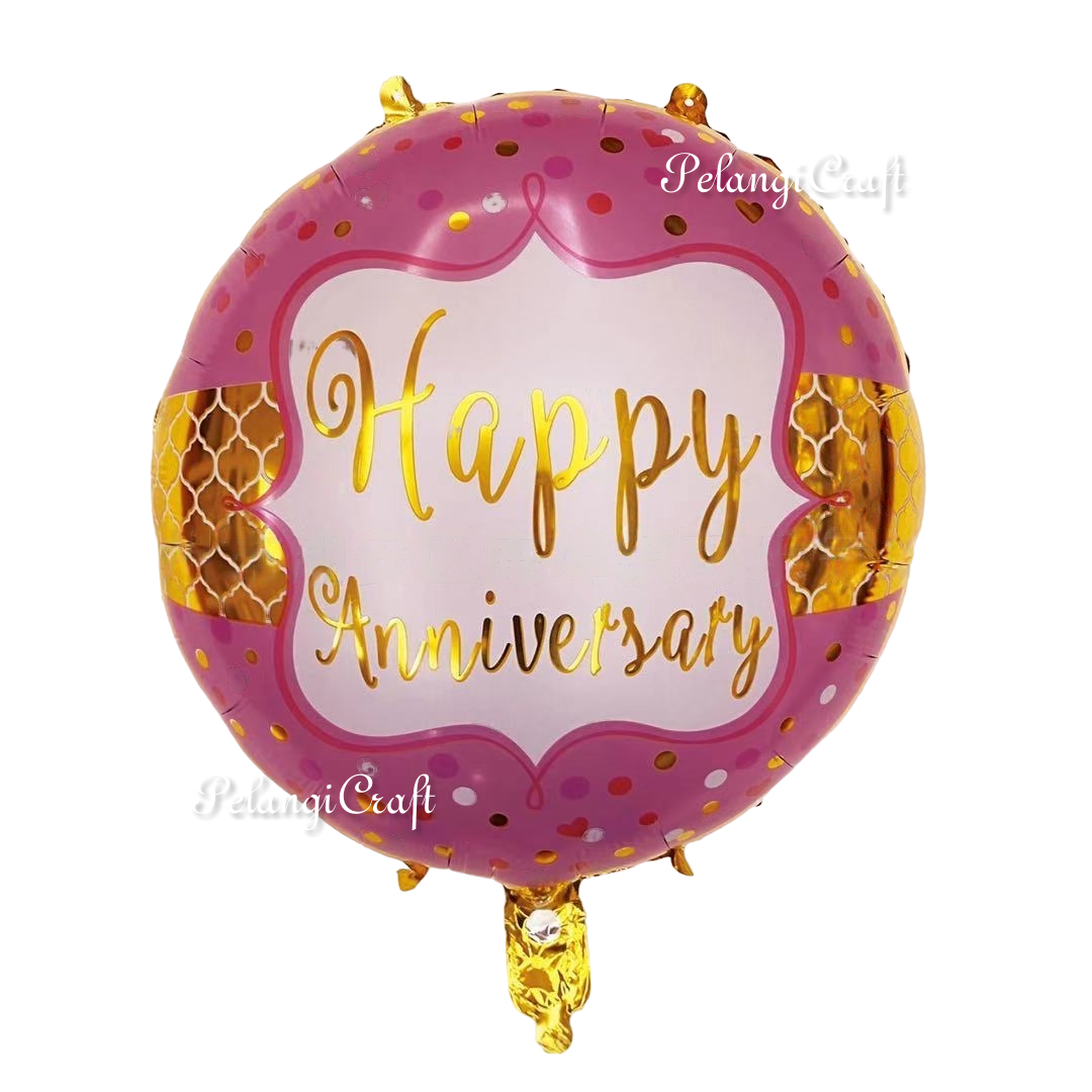 (1PC)18Inch ANNIVERSARY FOIL BALLOON Congratulation Congrats Graduation ...