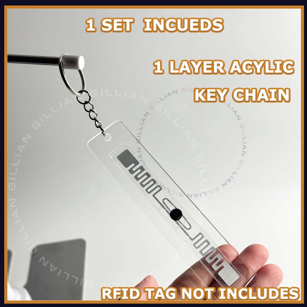Keychain RFID Holder for Parking Access Transparent Acrylic Carpark ...
