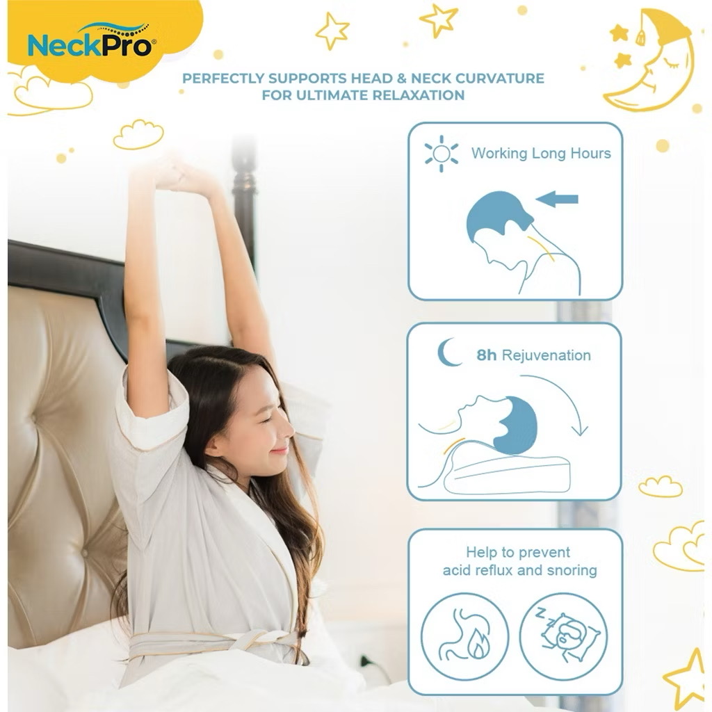 NeckPro Ergo-Back Pillow | Reduce Acid Reflux [Free Delivery in West ...