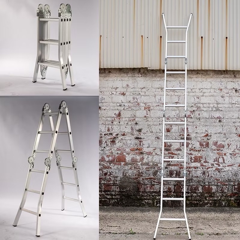 MULTIPURPOSE ALUMINIUM LADDER / TANGGA 12/16/20/24 STEP | Shopee Malaysia