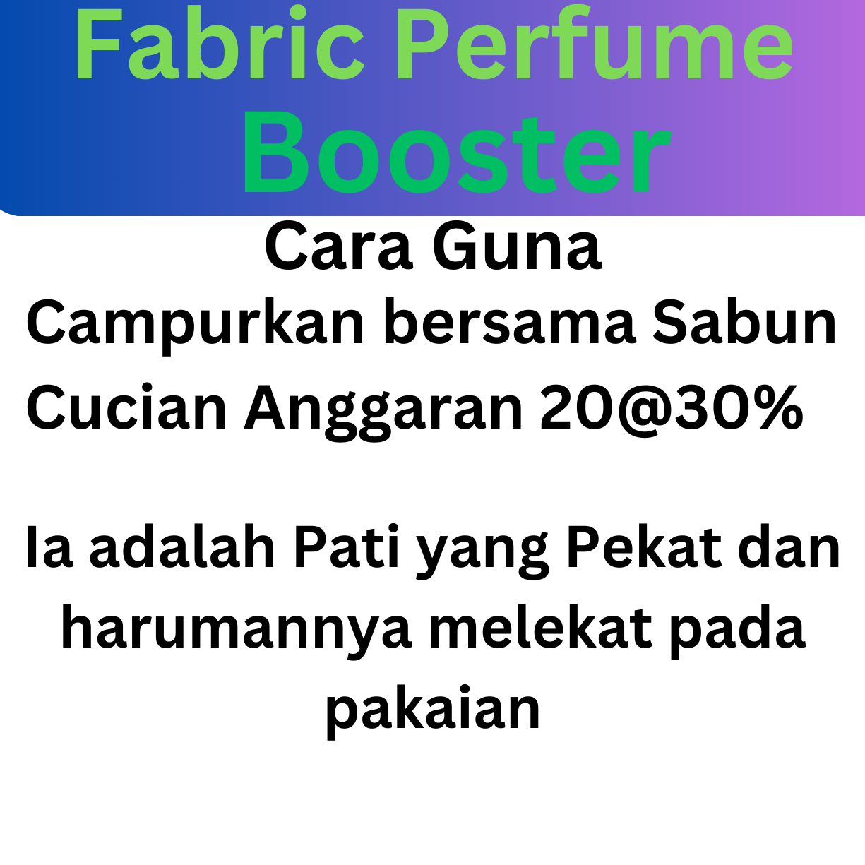 Fabric Perfume Fragrances Pure Pati Pewangi Dobi Pakaian 125ml | Shopee ...