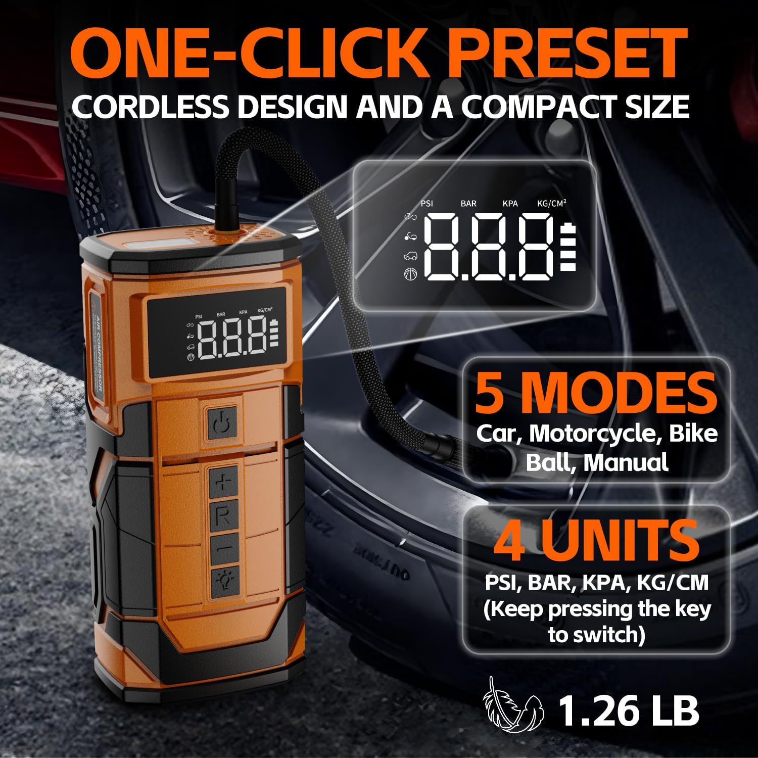 RED TOMATO 6000cc Car Jumper Power Bank Air Compressor Kereta Air Pump ...