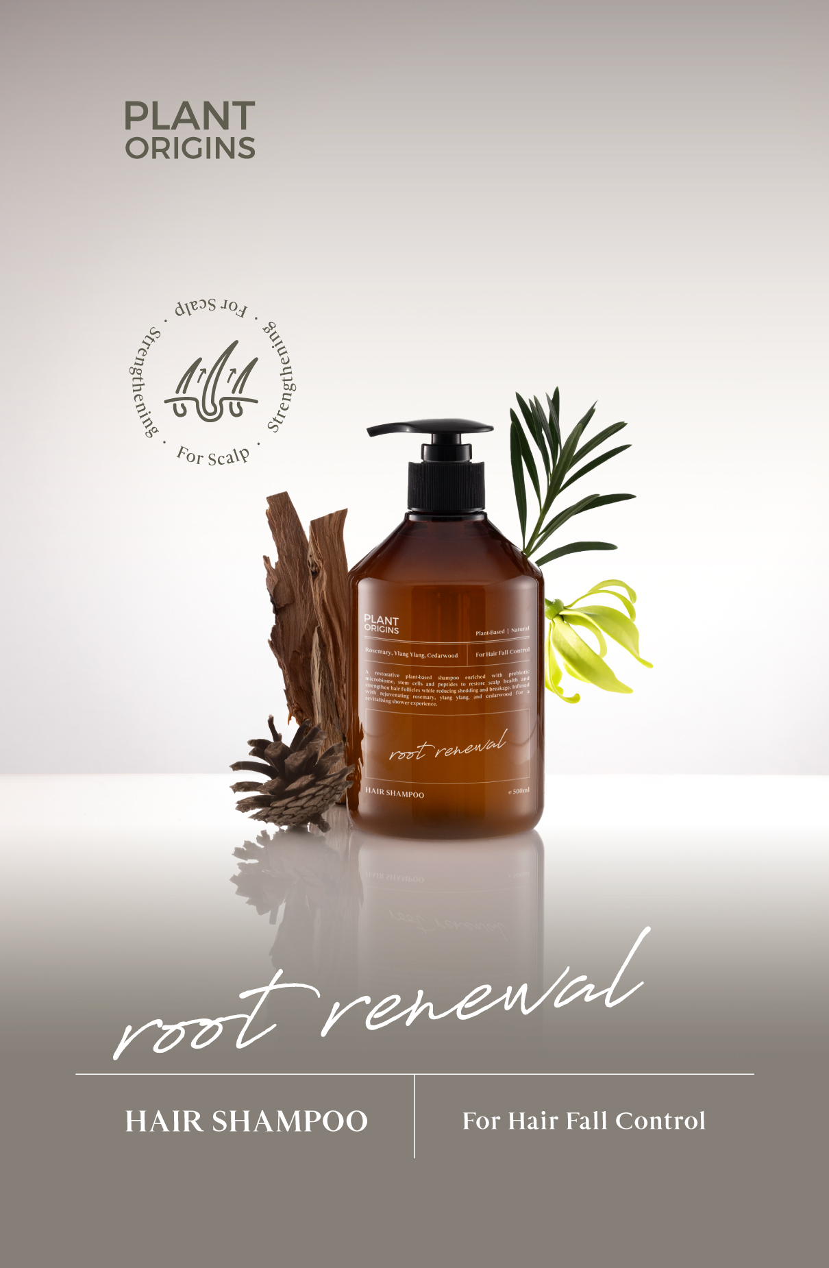 Plant Origins Root Renewal Hair Shampoo (500ml) | Shopee Malaysia