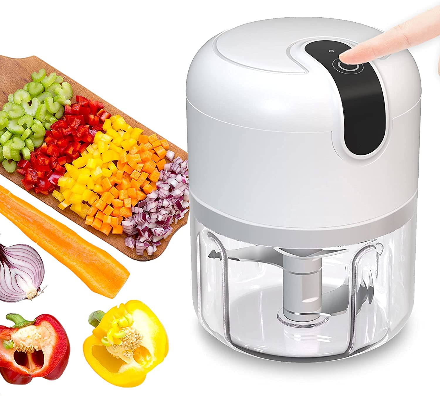 Mini Blender Garlic Chopper Electric Food Chopper Portable Blender Food ...