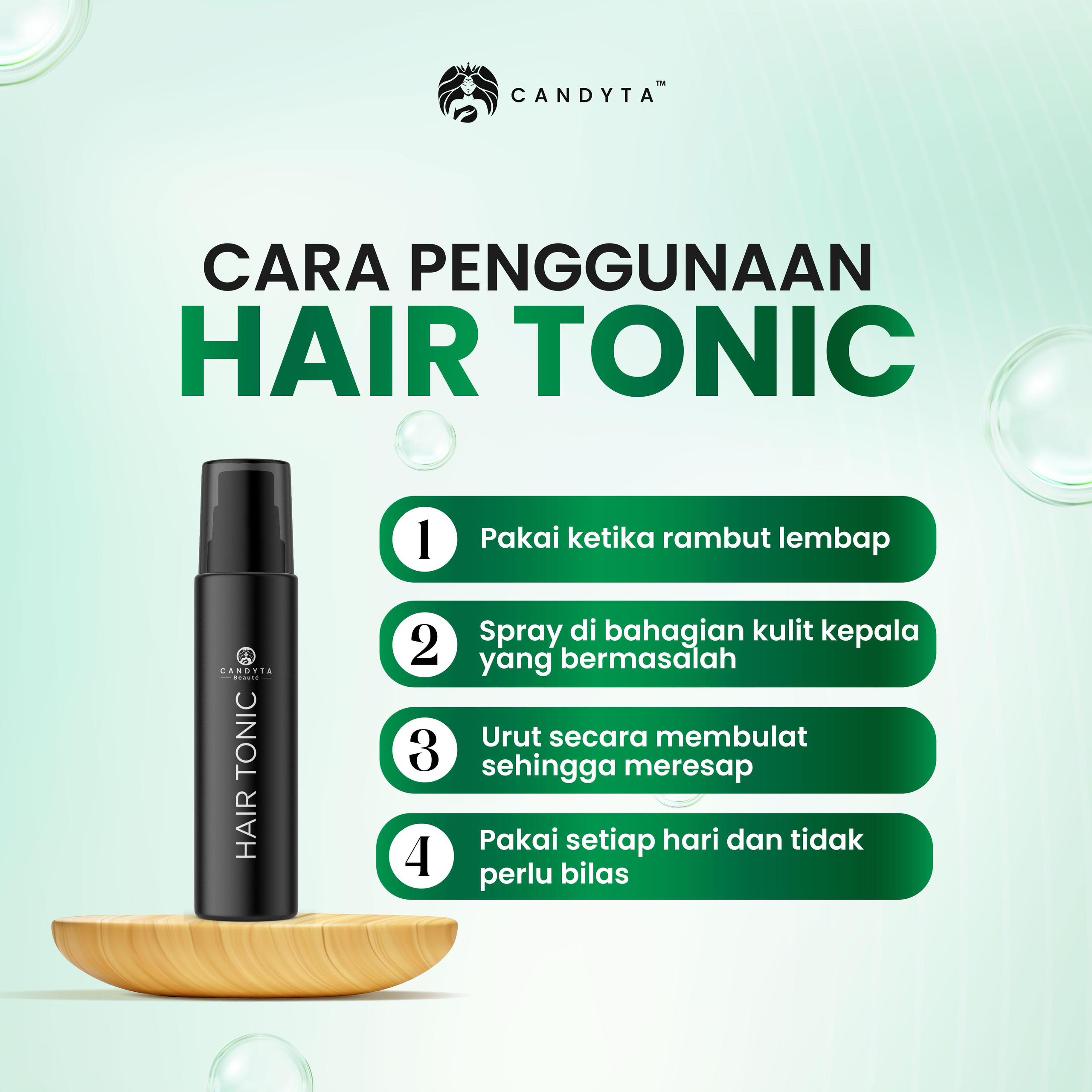 [DIRECT DARI HQ] CANDYTA HAIR TONIC 100ML |Hair Growth Rambut Lebat ...