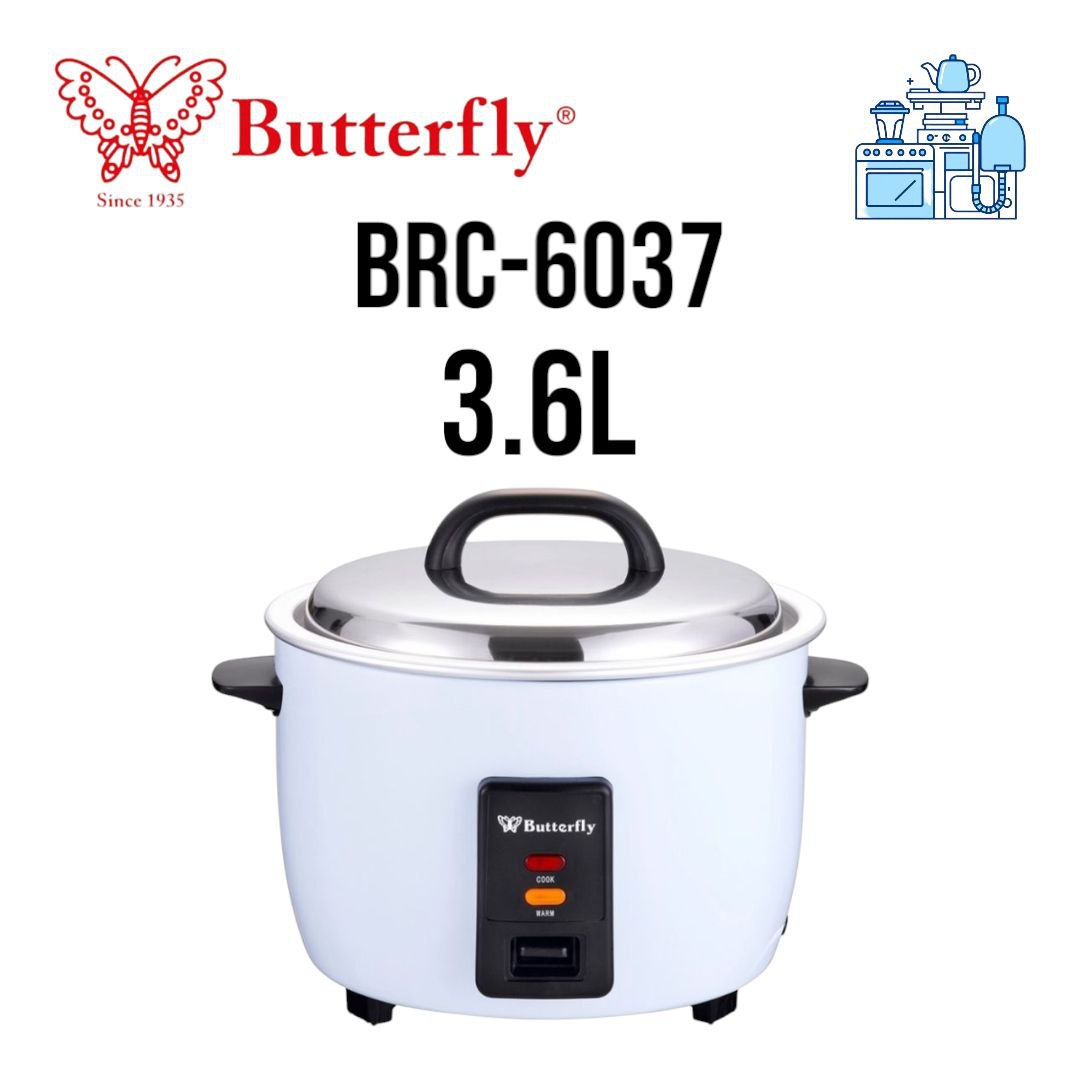 BUTTERFLY ELECTRIC RICE COOKER 3.6L BRC-6037 | Shopee Malaysia