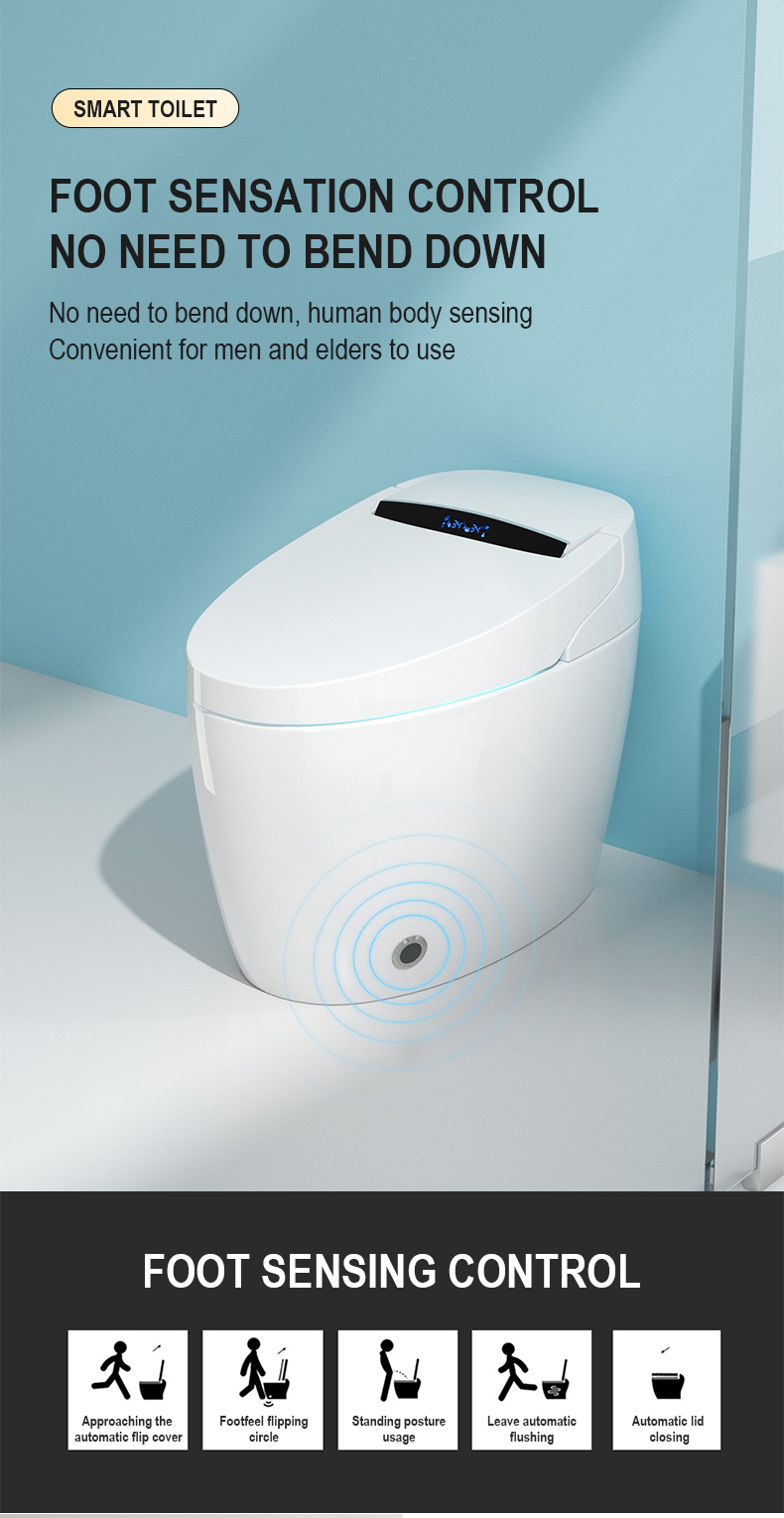 Smart toilet, automatic, hip washing, automatic clamshell, UV ...