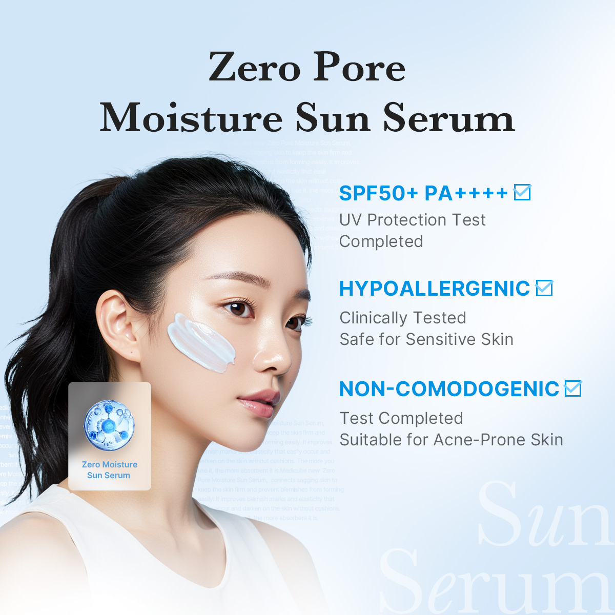 [medicube official] Zero Pore Moisture Sun Serum 50ml | Ringan ...