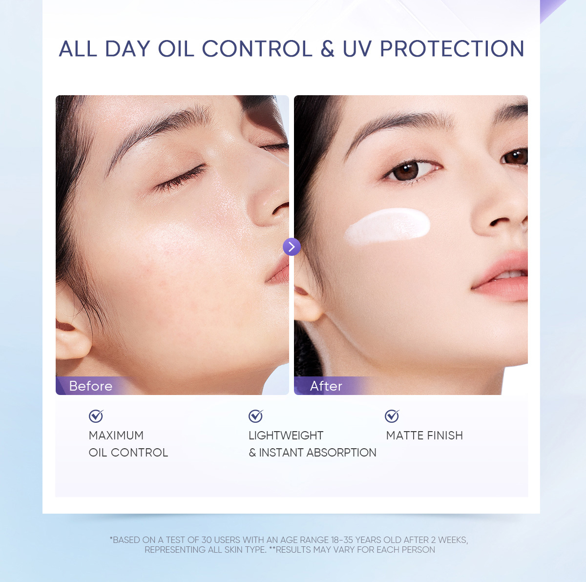 SKINTIFIC Matte Fit Serum Sunscreen SPF50+PA++++UV Protection Oil ...