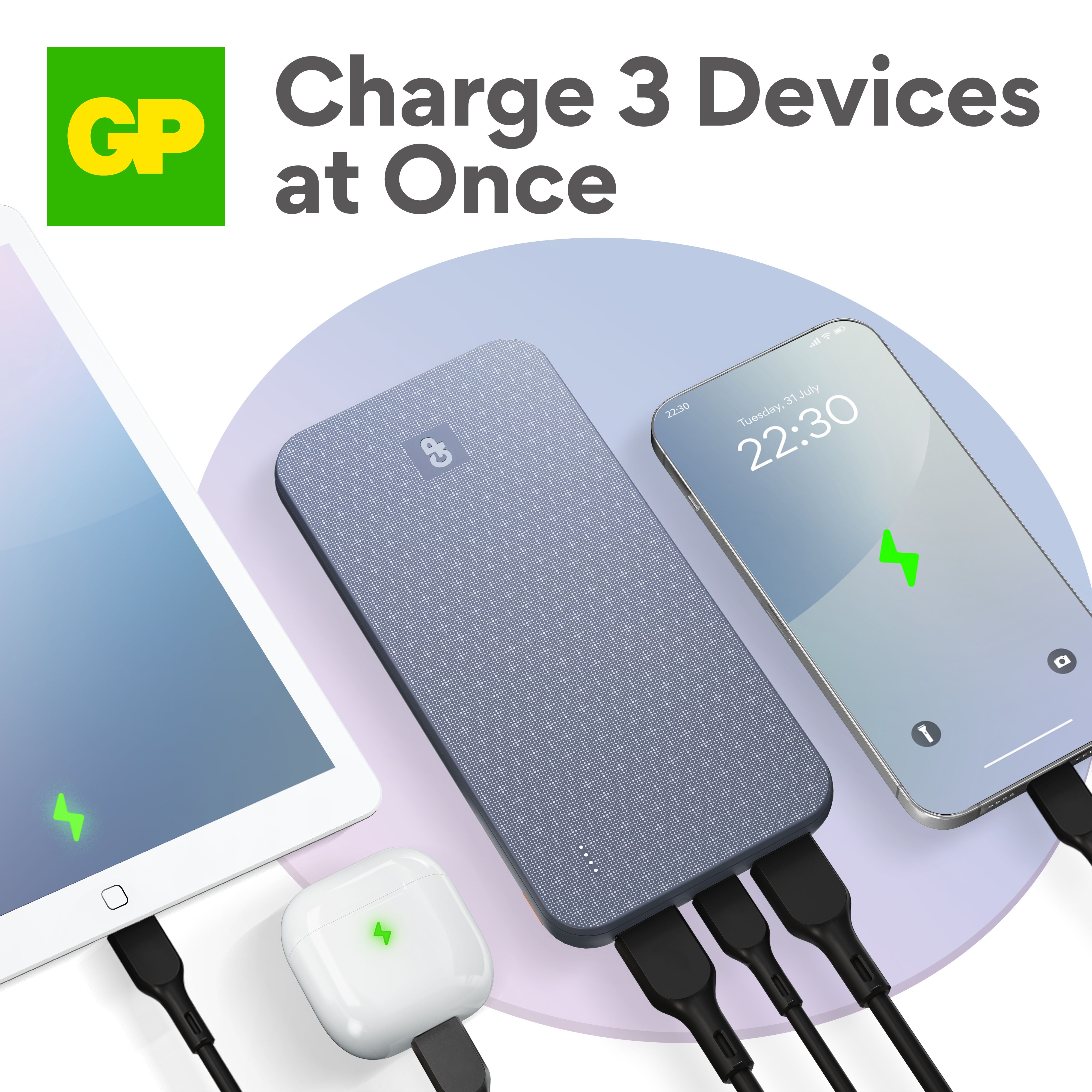 GP B+ Series PowerBank 10000mAh 15W Fast Charging Power Bank (Blue ...