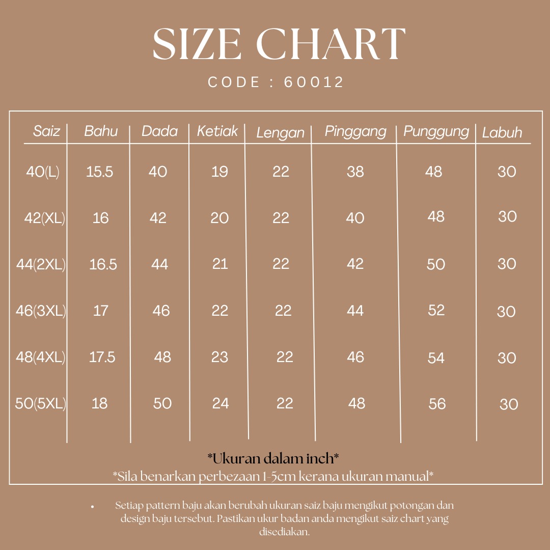 [Dpretty]Saiz 40-50(L-5XL)Baju Blaus Wanita(60012)Lengan Panjang Corak Bunga Saiz Besar Senang ...