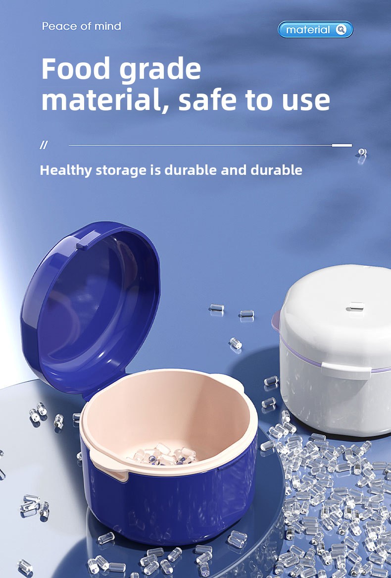 False Teeth Clean Container Denture Bath Case Orthodontics Braces Clean ...