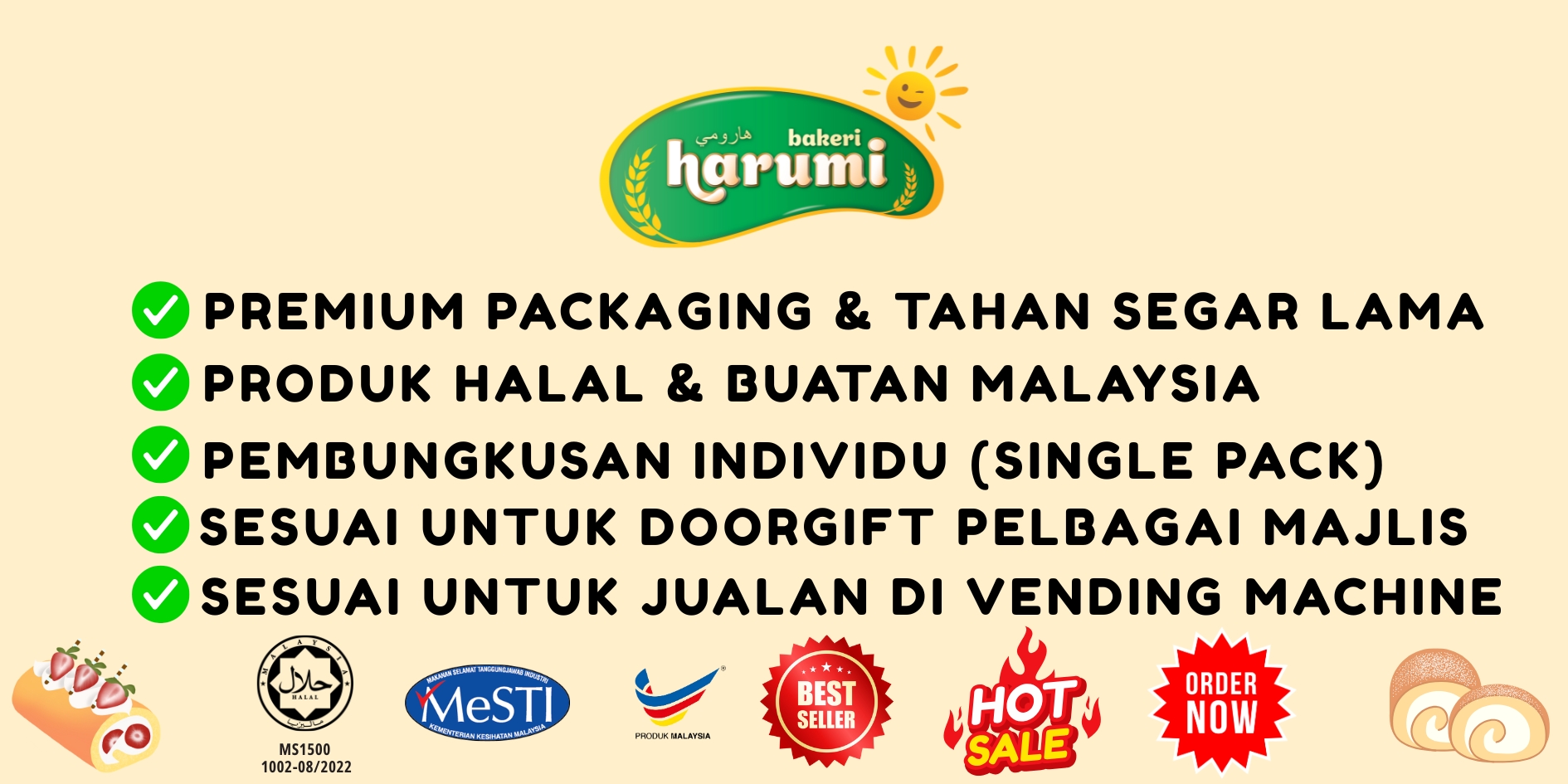 HARUMI Bakeri Kek | Halal | Pek Individu | Pilihan Terbaik Cenderahati ...
