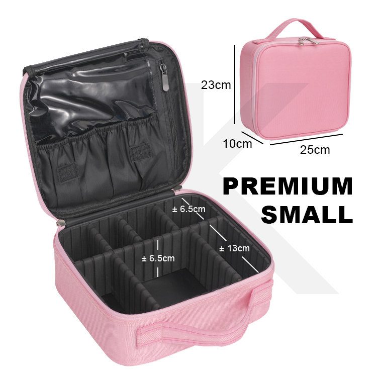 Makeup Bag Cosmetic Case Portable Travel Vanity Beauty Box Make Up ...