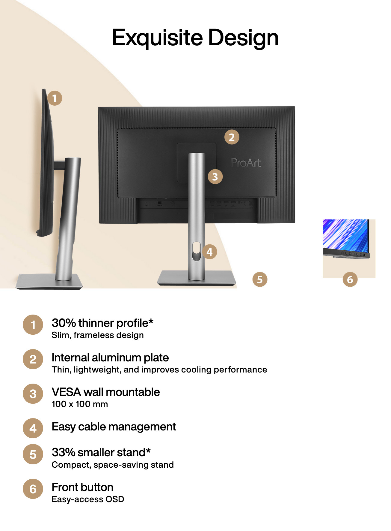 ASUS ProArt PA279CRV Monitor 27" IPS 4K UHD USB-C 96W Charging 60Hz 5ms ...
