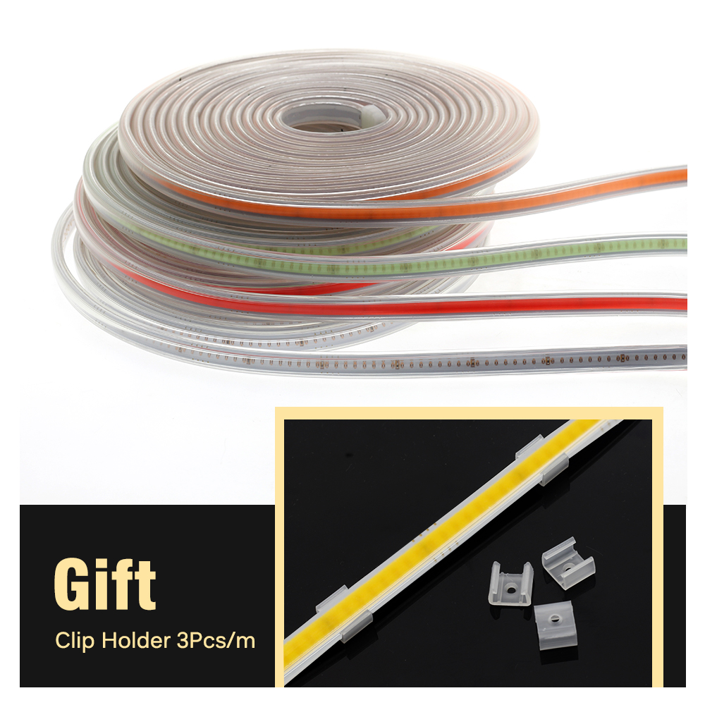 COB LED Strip Light 240V 288led/m IP67 Waterproof Super Brightness LED ...