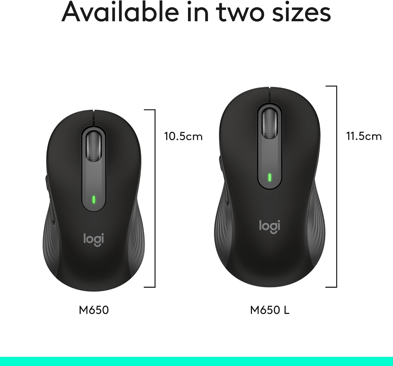 Logitech Signature M650 Wireless Mouse (Graphite/White) | Shopee Malaysia