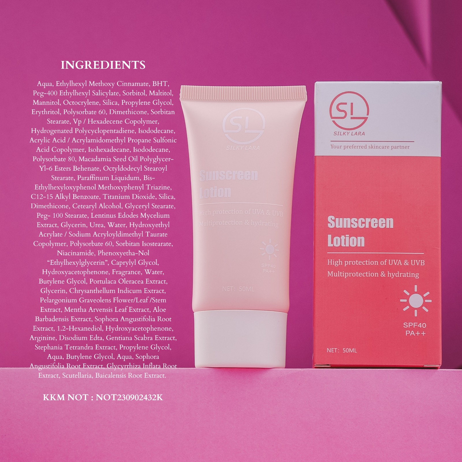 SL Sunscreen Lotion SPF40++ 50ML | Shopee Malaysia