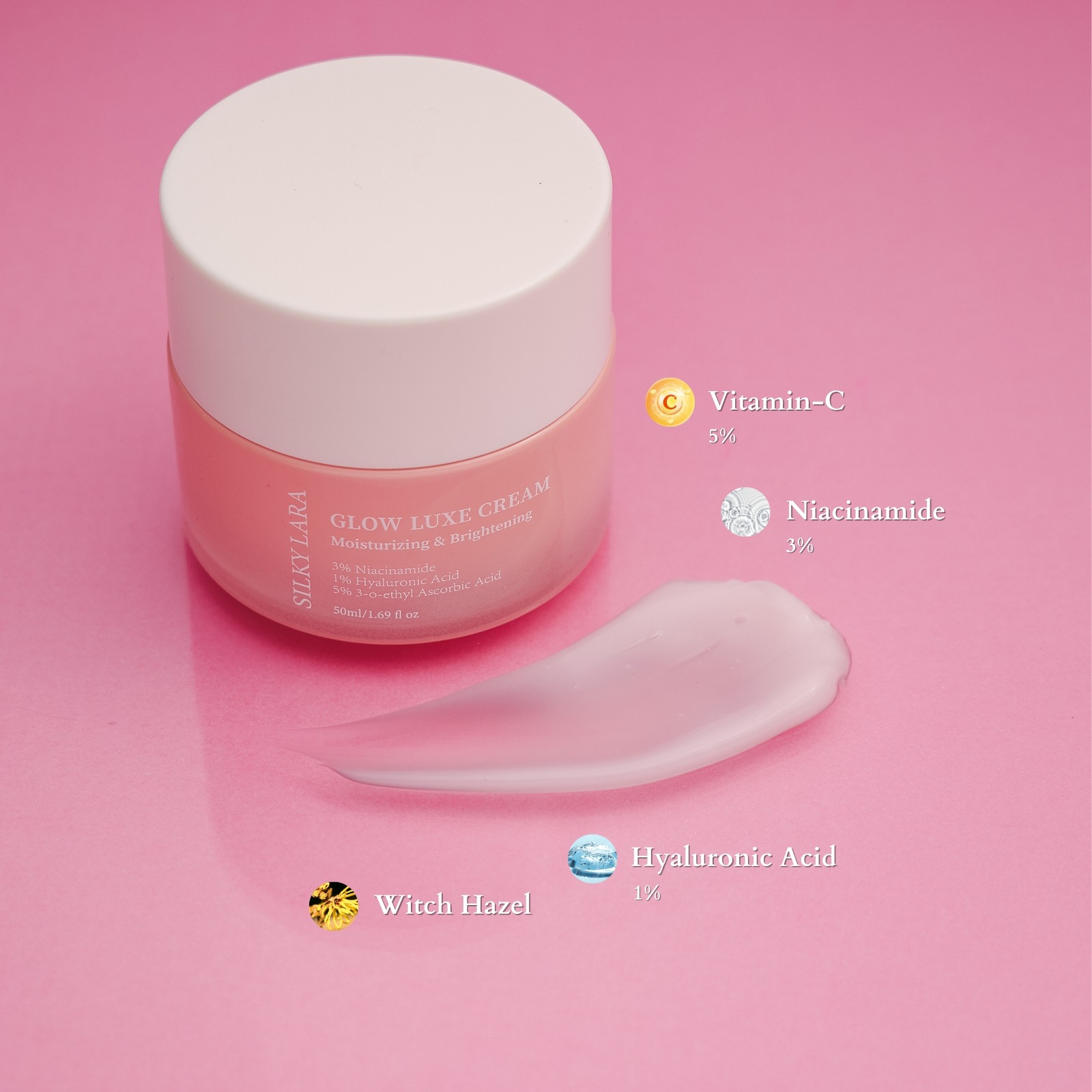 Silky Lara Glow Luxe Cream ( Pelembap Niacinamide ) Hyaluronic Oily ...