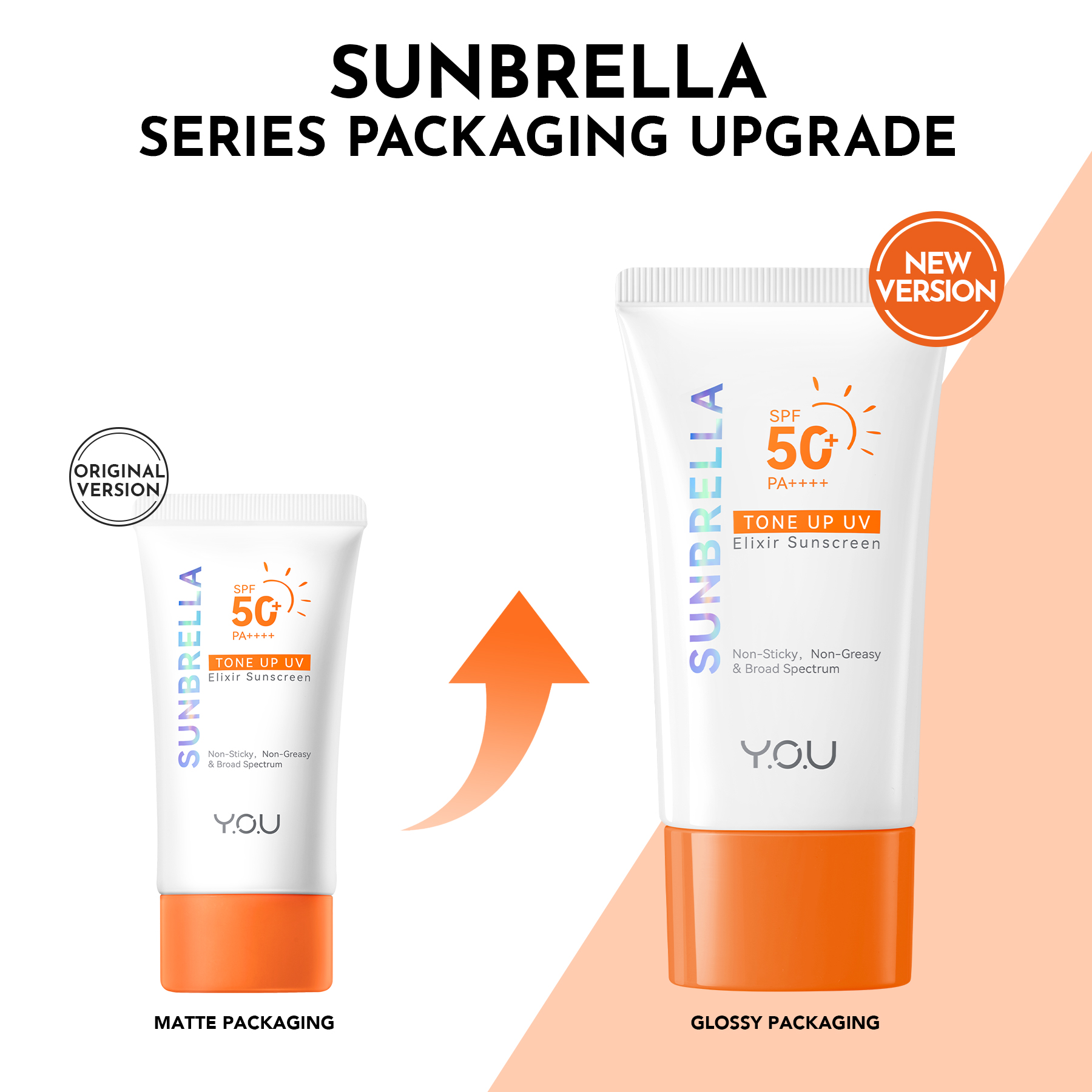 YOU TOP 1 Tone Up Sunscreen Sunbrella Elixir SPF 50+ PA++ Extra Natural ...