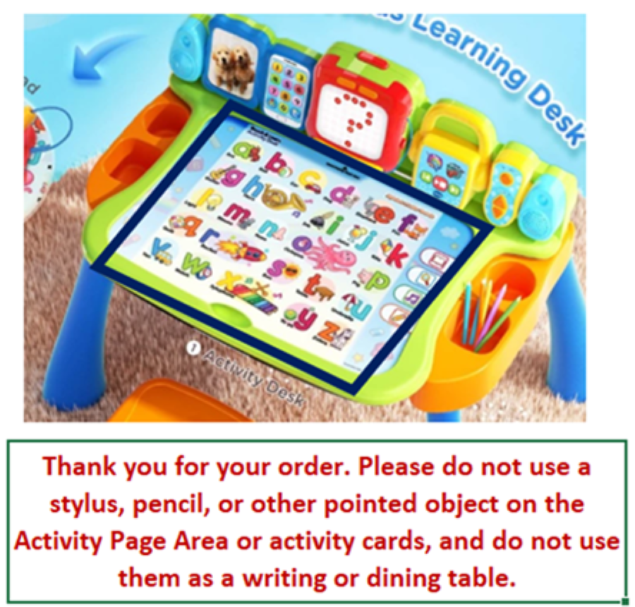 VTech 4 in 1 Touch & Learn Activity Desk Kids Learning Desk （9 learning ...