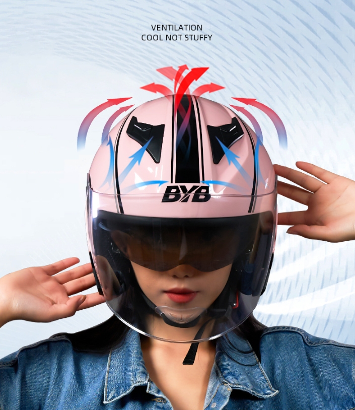 ABS Motorcycle Helmets Dual-lens helmet Motor Helmet Electric bike ...