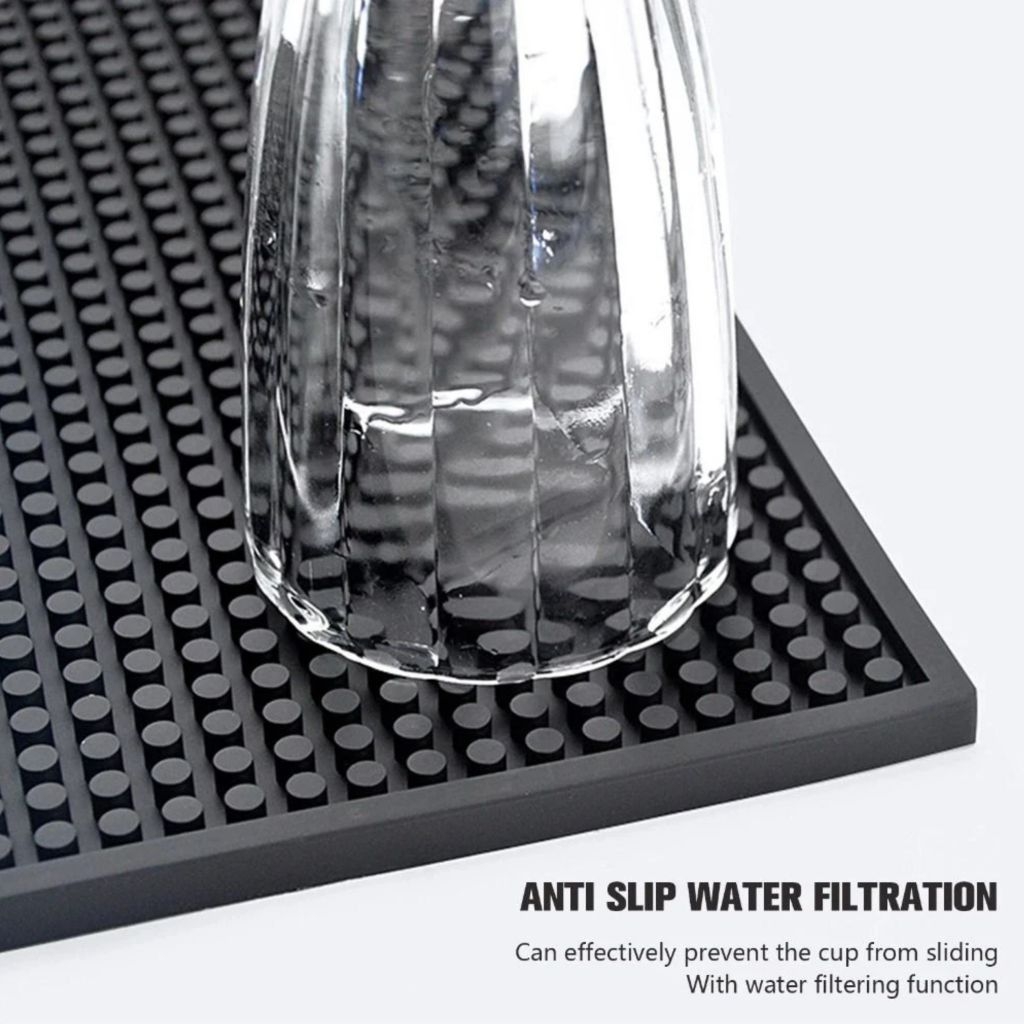 Coffee Espresso Barista Drip Mat Rubber Drip Non-slip Bar Mat Tamper ...